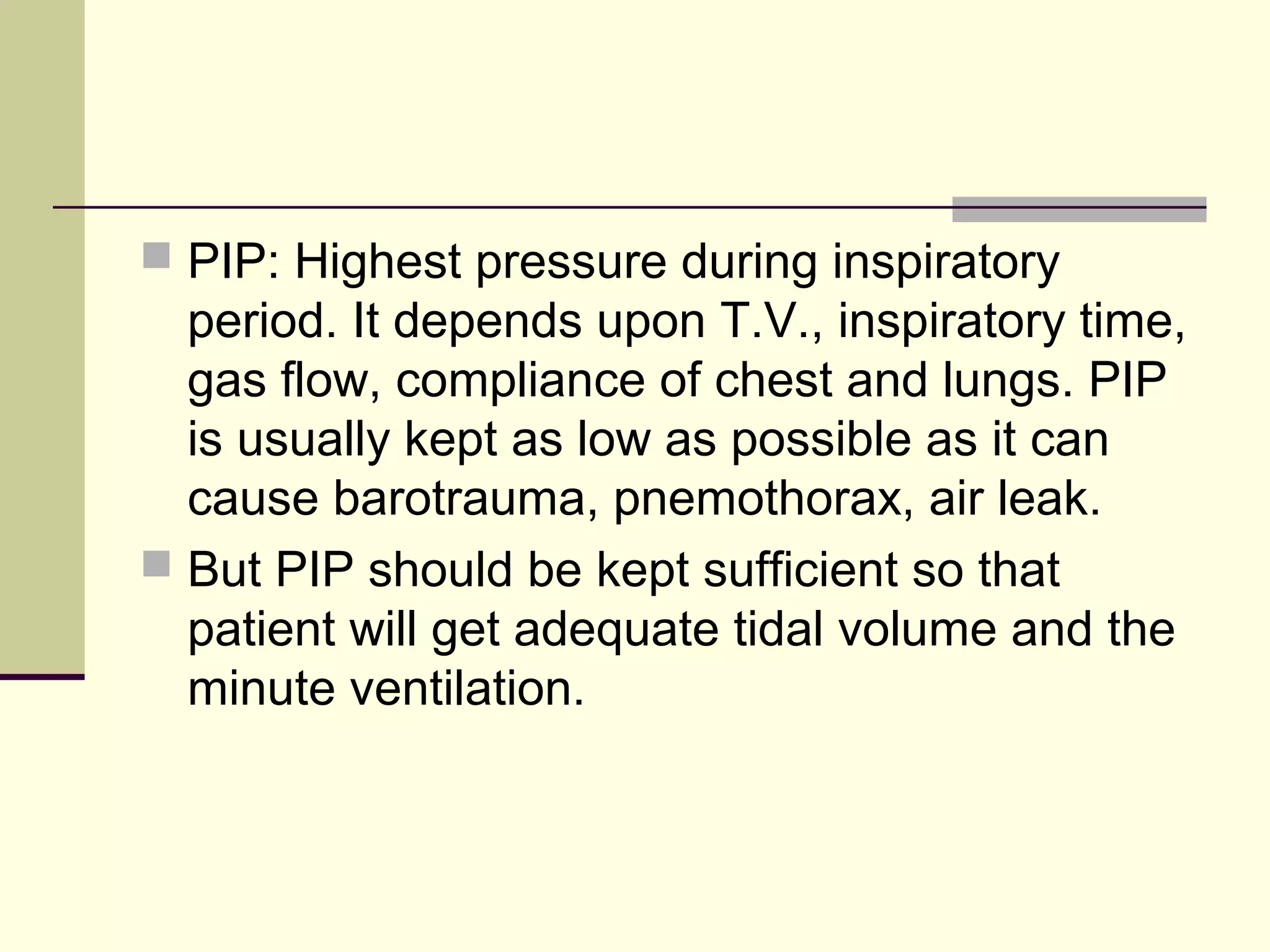 Basics of pediatric ventilation | PPT