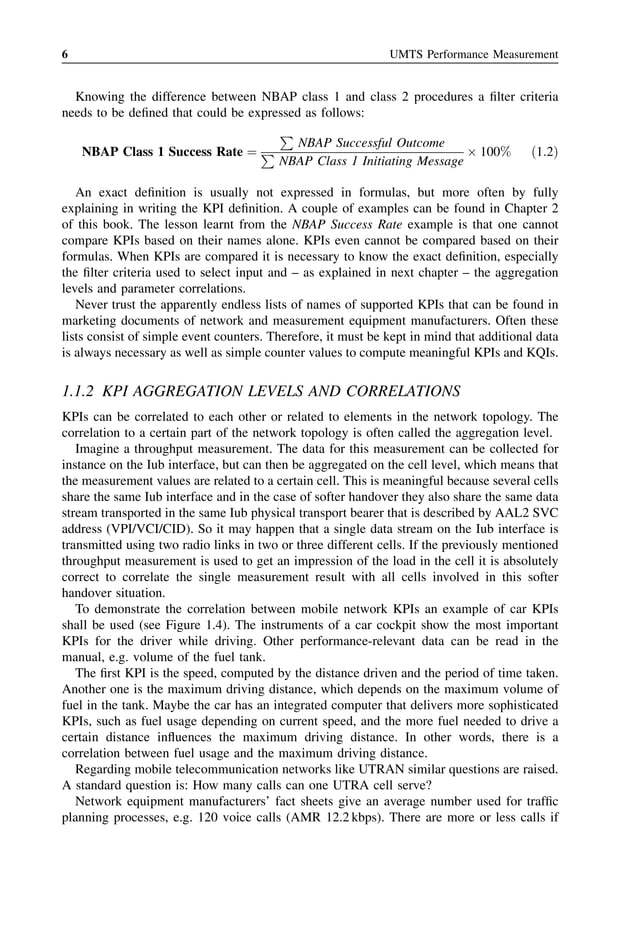 Basics of performance measurement in umts | PDF | Computer Networking | Computing