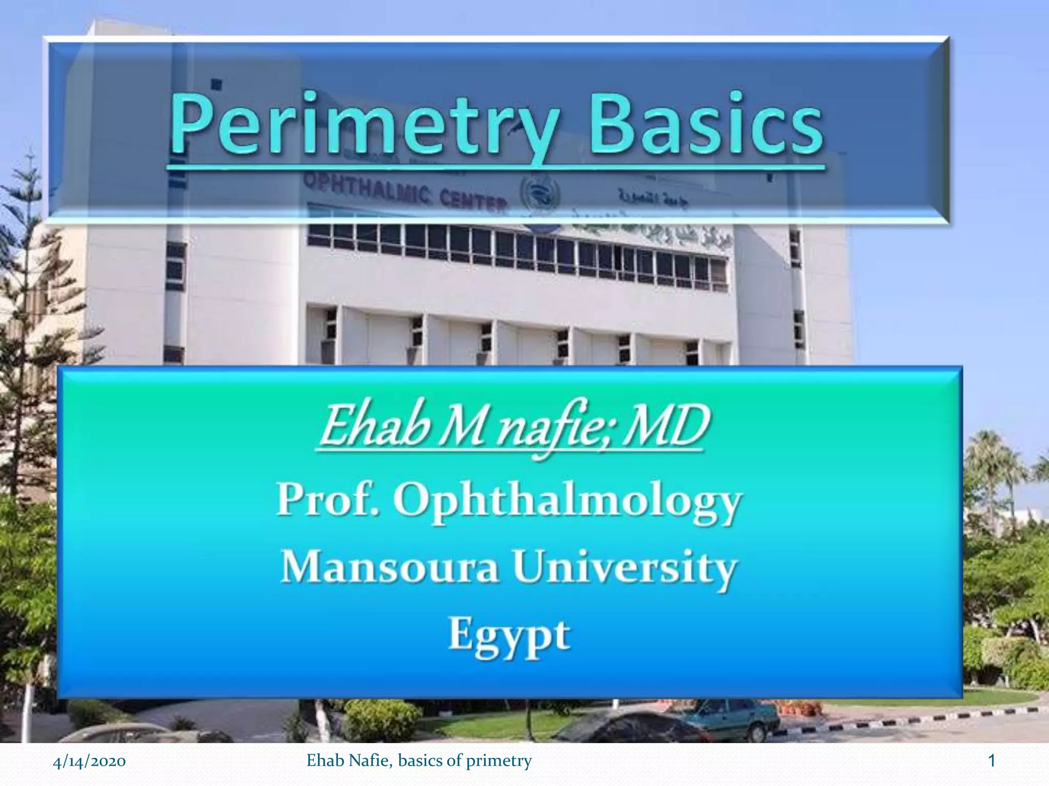 Basics of perimetry | PPTX