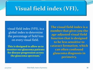 Basics of perimetry | PPTX