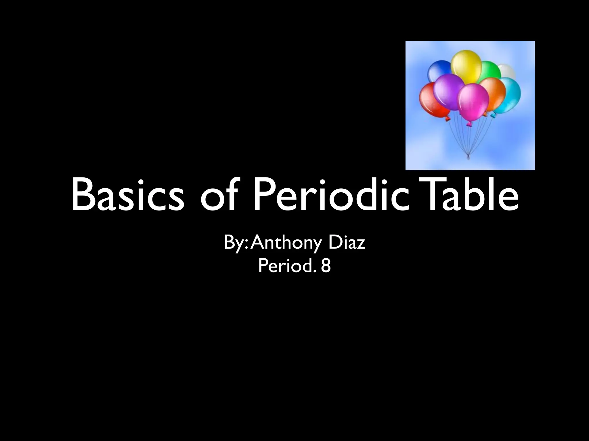 Basics of periodic table | KEY