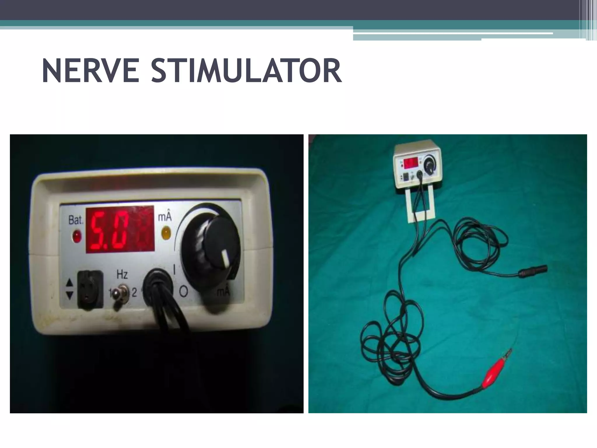 Basics of peripheral nerve stimulator and ultrasound | PPTX