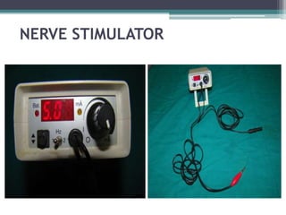 Basics of peripheral nerve stimulator and ultrasound | PPTX