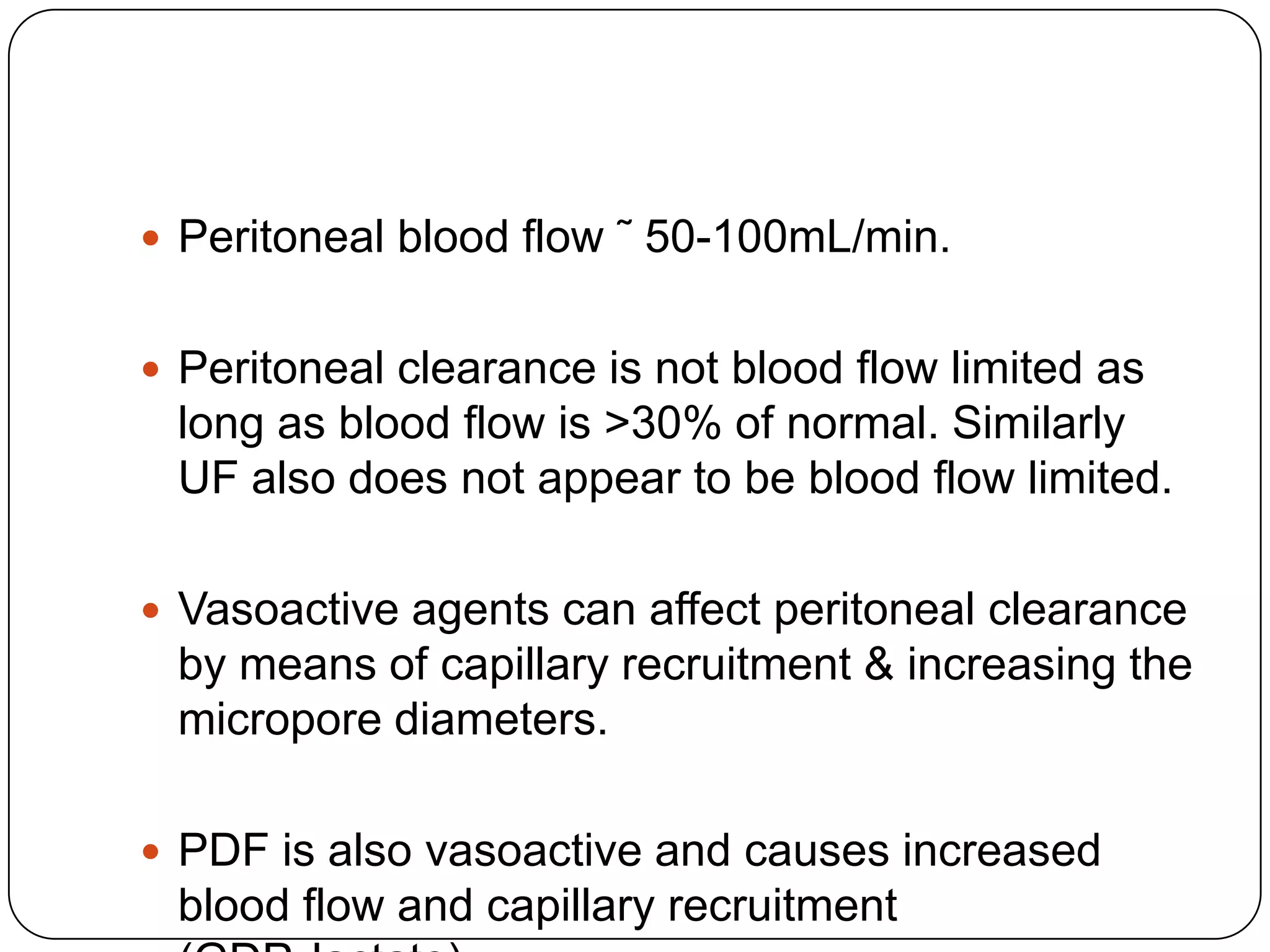 Basics of peritoneal dialysis | PPTX