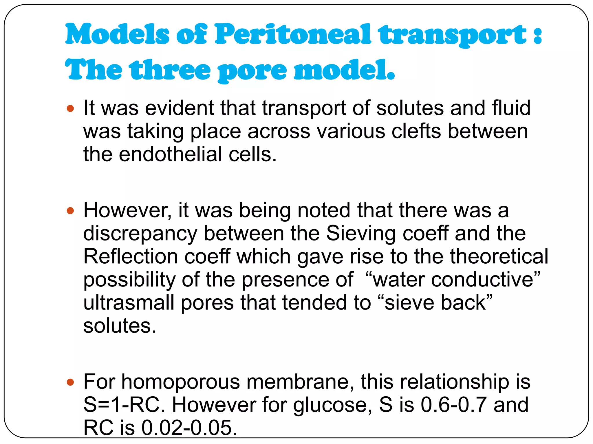 Basics of peritoneal dialysis | PPTX