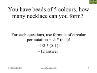 Basics Of Permutation And Combination | PPT