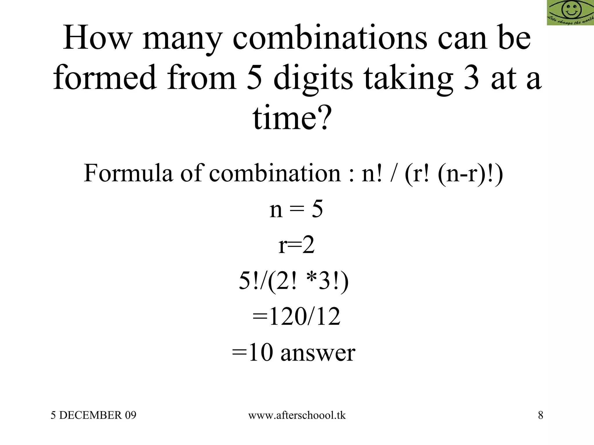 Basics Of Permutation And Combination | PPT