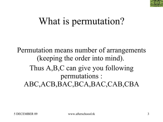 Basics Of Permutation And Combination | PPT