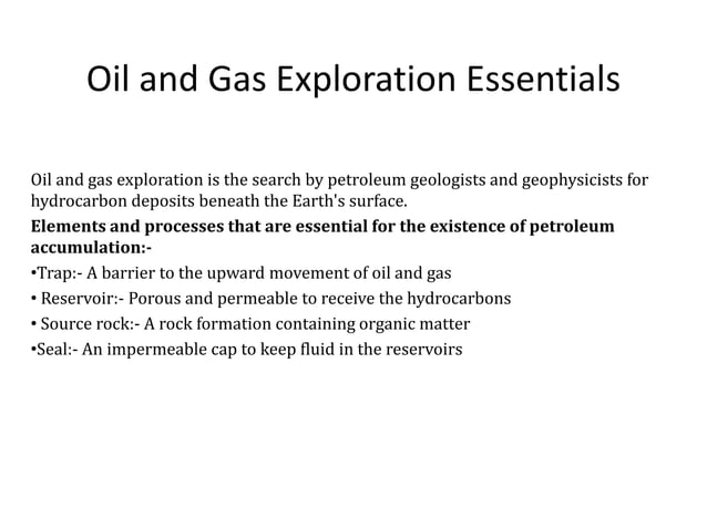 Basics of peroleum engineering | PPT