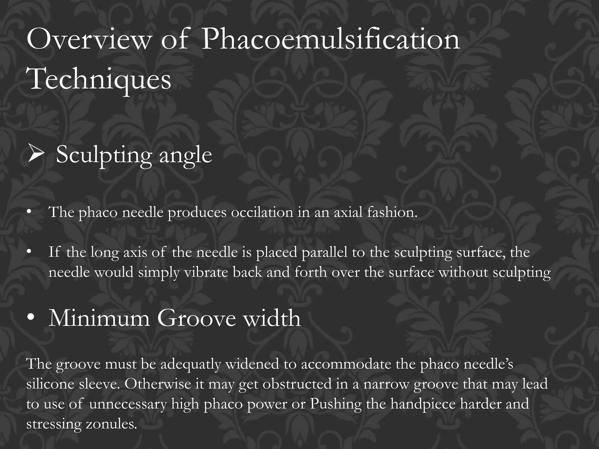 Basics of phacodynamics | PPTX