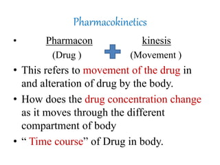 Basics of pharmacology w.s.r. to pharmacokinetics | PPT