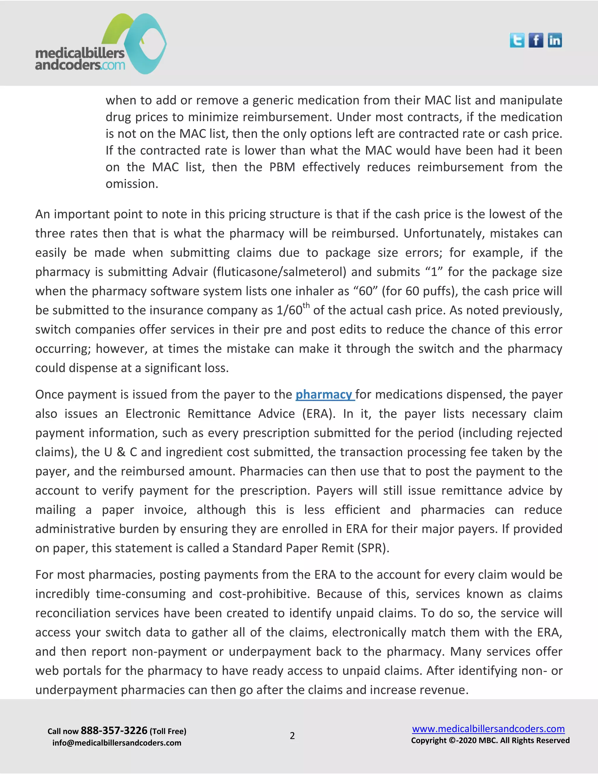 Basics of Pharmacy Reimbursement Structure | PDF