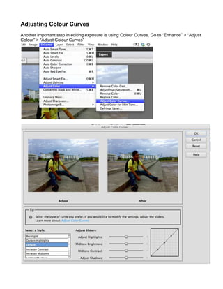 Basics of photo editing tutorial | DOCX