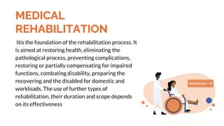 Basics of physical rehabilitation. Types of training, principles of ...