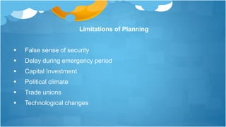 Basics of planning | PPTX