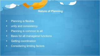 Basics of planning | PPTX