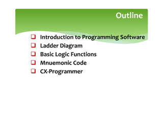 Basics of PLC programming and a brief guide | PPT