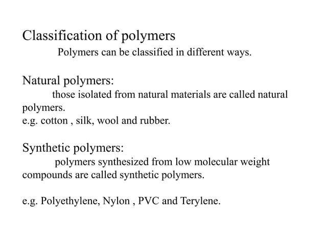 Introduction to Polymers | PPTX