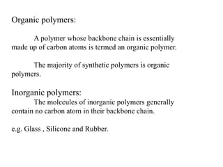 Introduction to Polymers | PPTX