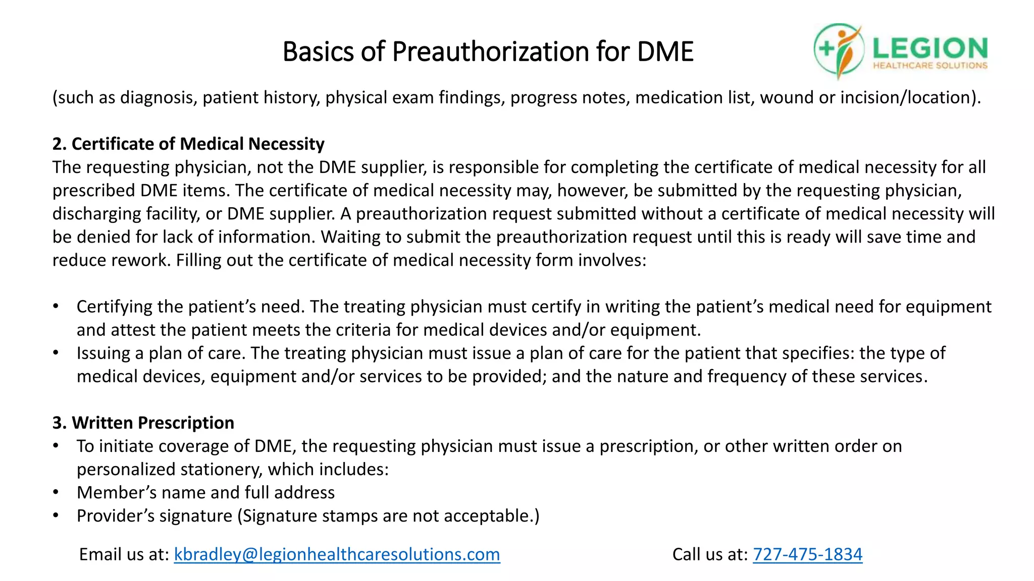 Basics of Preauthorization for DME.pptx
