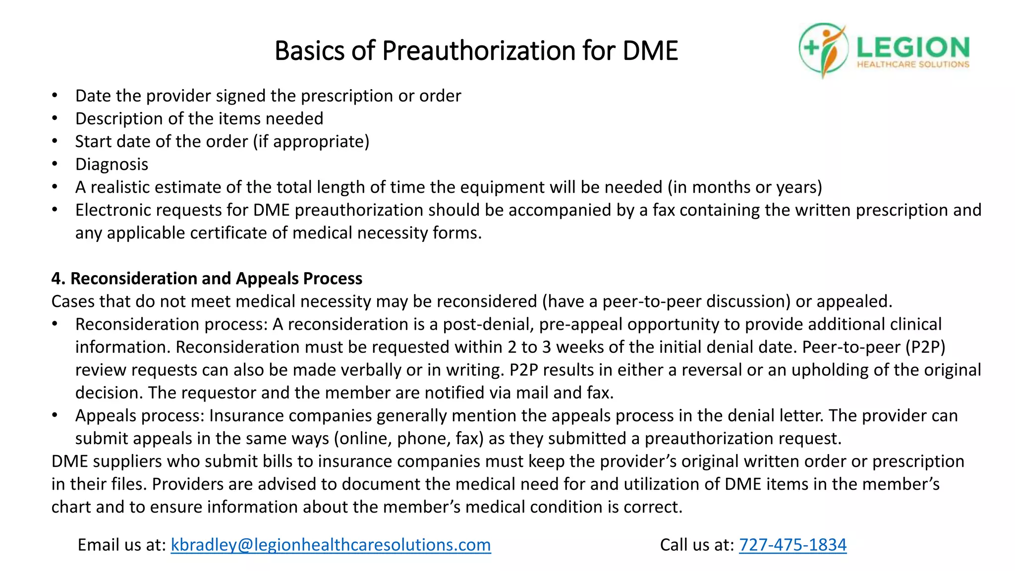 Basics of Preauthorization for DME.pptx
