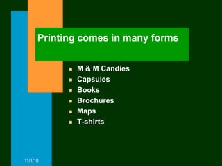 Basics of print planning | PDF