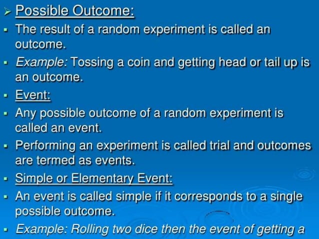 Basics of probability 9 | PPT