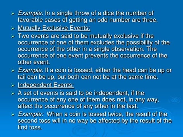 Basics of probability 9 | PPT