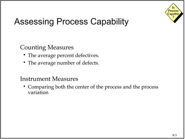 Basics of Process Capability | PPT | Technology & Computing