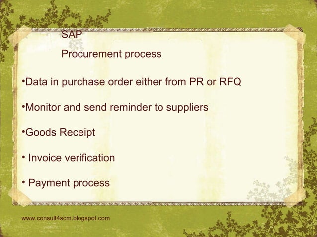 Basics Of Procurement Process | PPT
