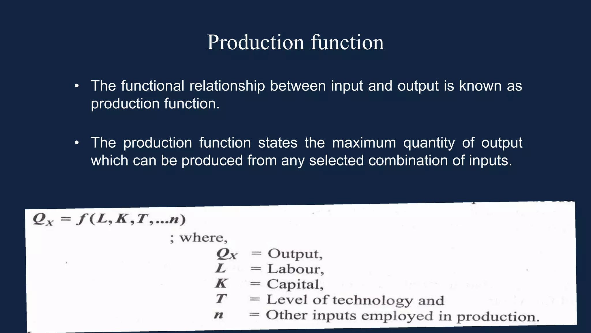 Basics of production | PPTX