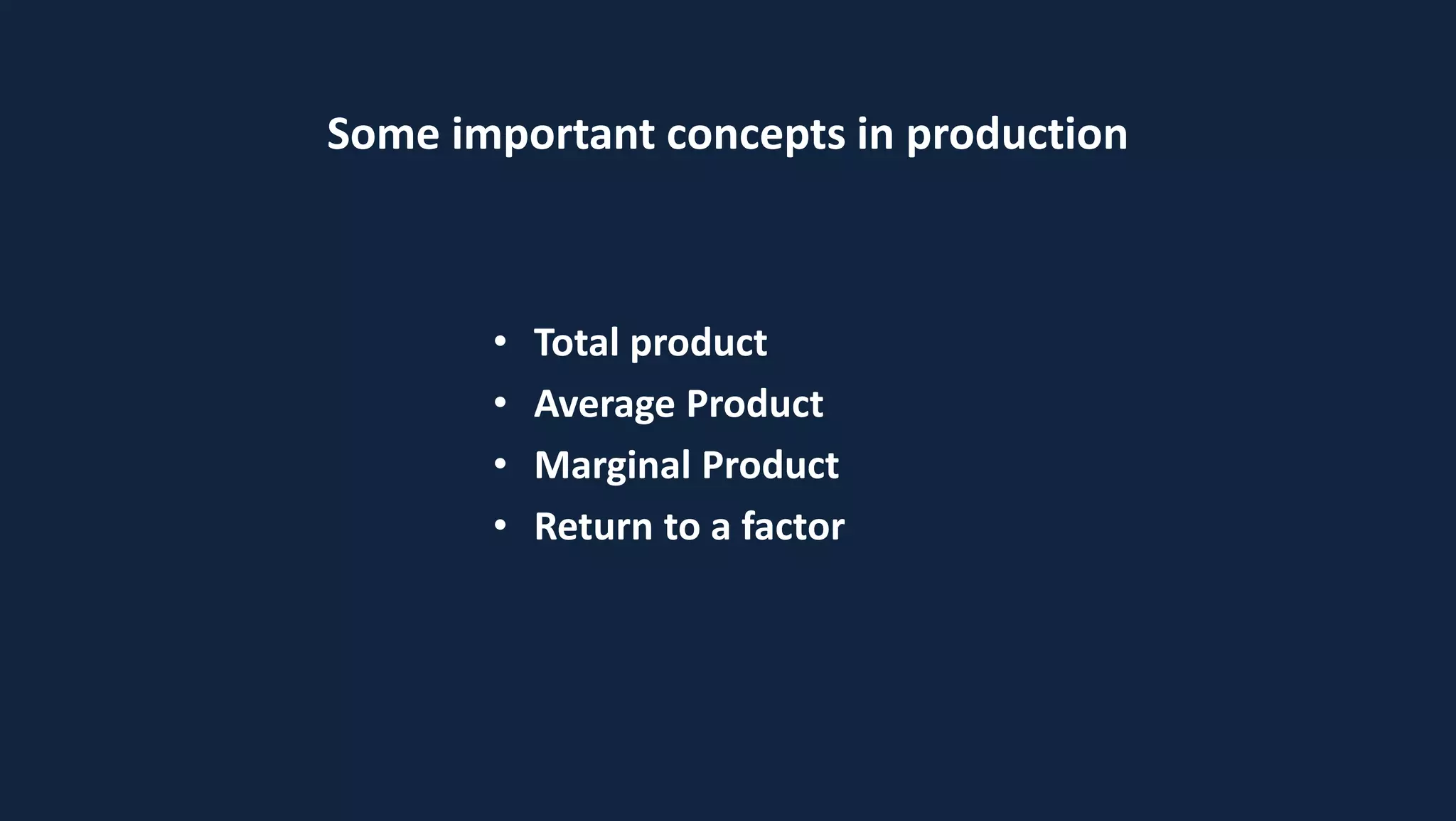 Basics of production | PPTX