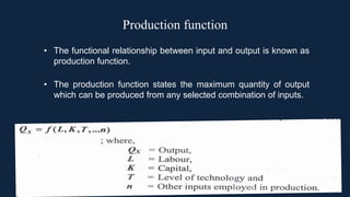 Basics of production | PPTX