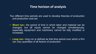 Basics of production | PPTX