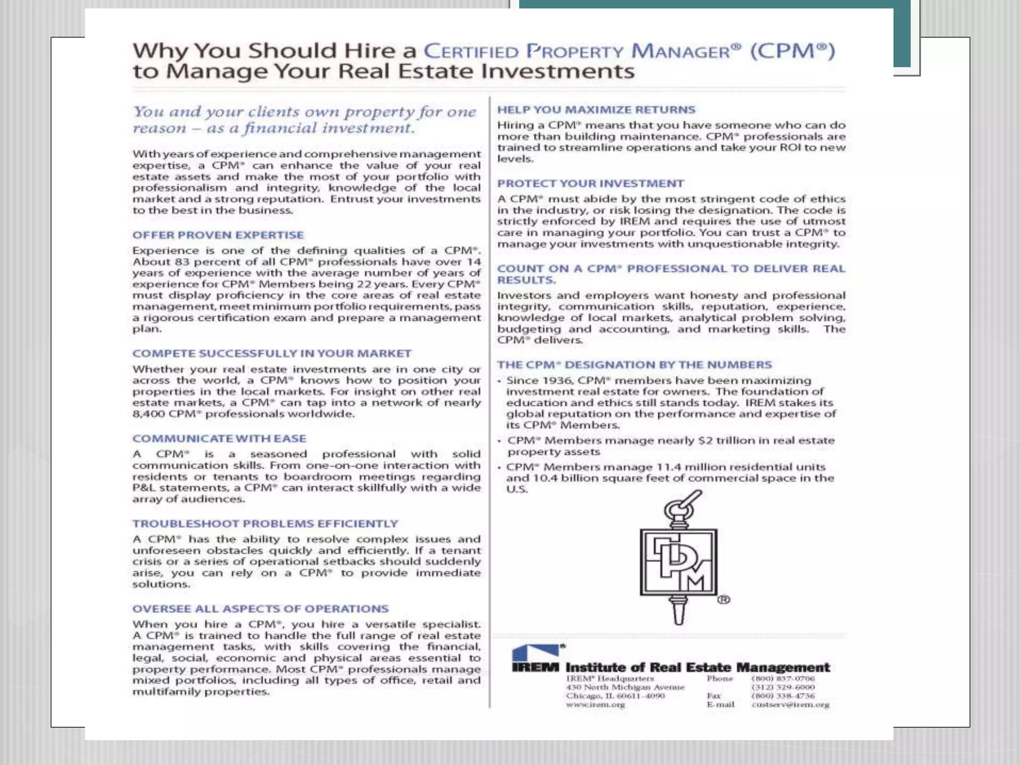 Basics of property management finance | PPTX