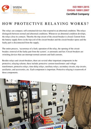 Basics of protective relaying in power system | PDF