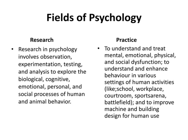 Basics of psychology | PPTX | Science