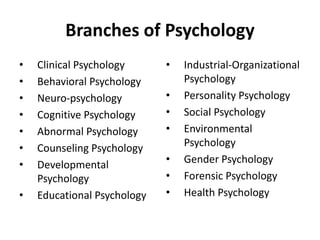 Basics of psychology | PPTX