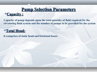 Basics of pumps | PPT | Science