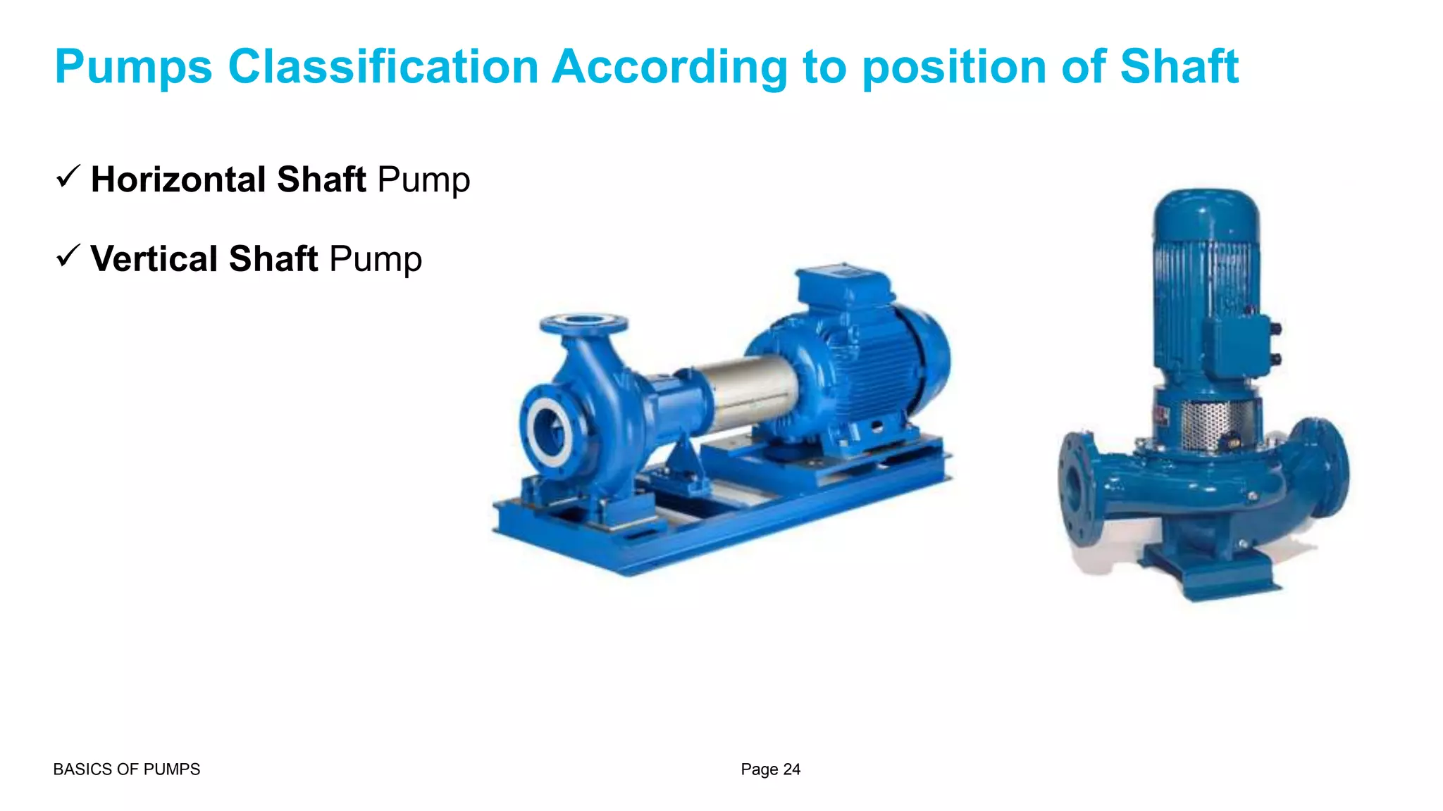 Basics of pumps | PPTX