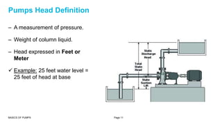 Basics of pumps | PPTX