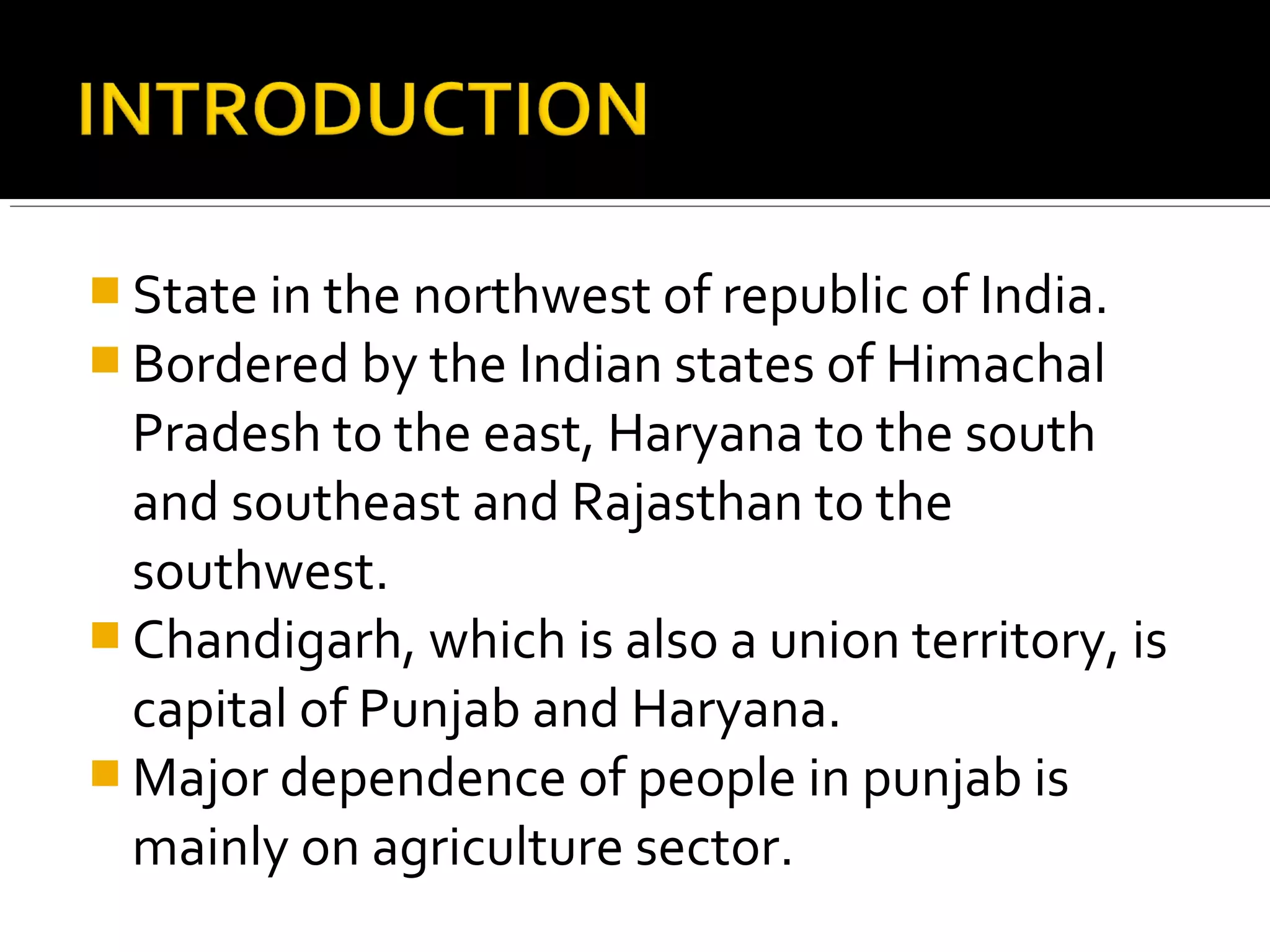 Basics of punjab | PPT