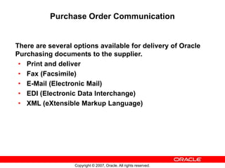Basics of Oracle Purchasing | PPT