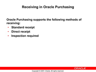 Basics of Oracle Purchasing | PPT