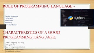 Basics of python | PPT