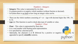 BASICS OF PYTHON usefull for the student who would like to learn on ...