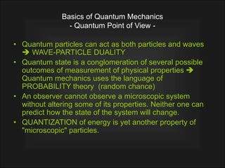 Basics of Quantum Mechanics: - Why Quantum Physics? - | PPT