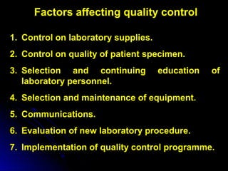 Basics of Quality Assurance-Medical Laboratory Services | PPT