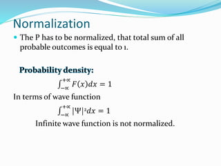 Basics of quantum mechanics | PPTX