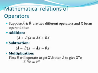 Basics of quantum mechanics | PPTX